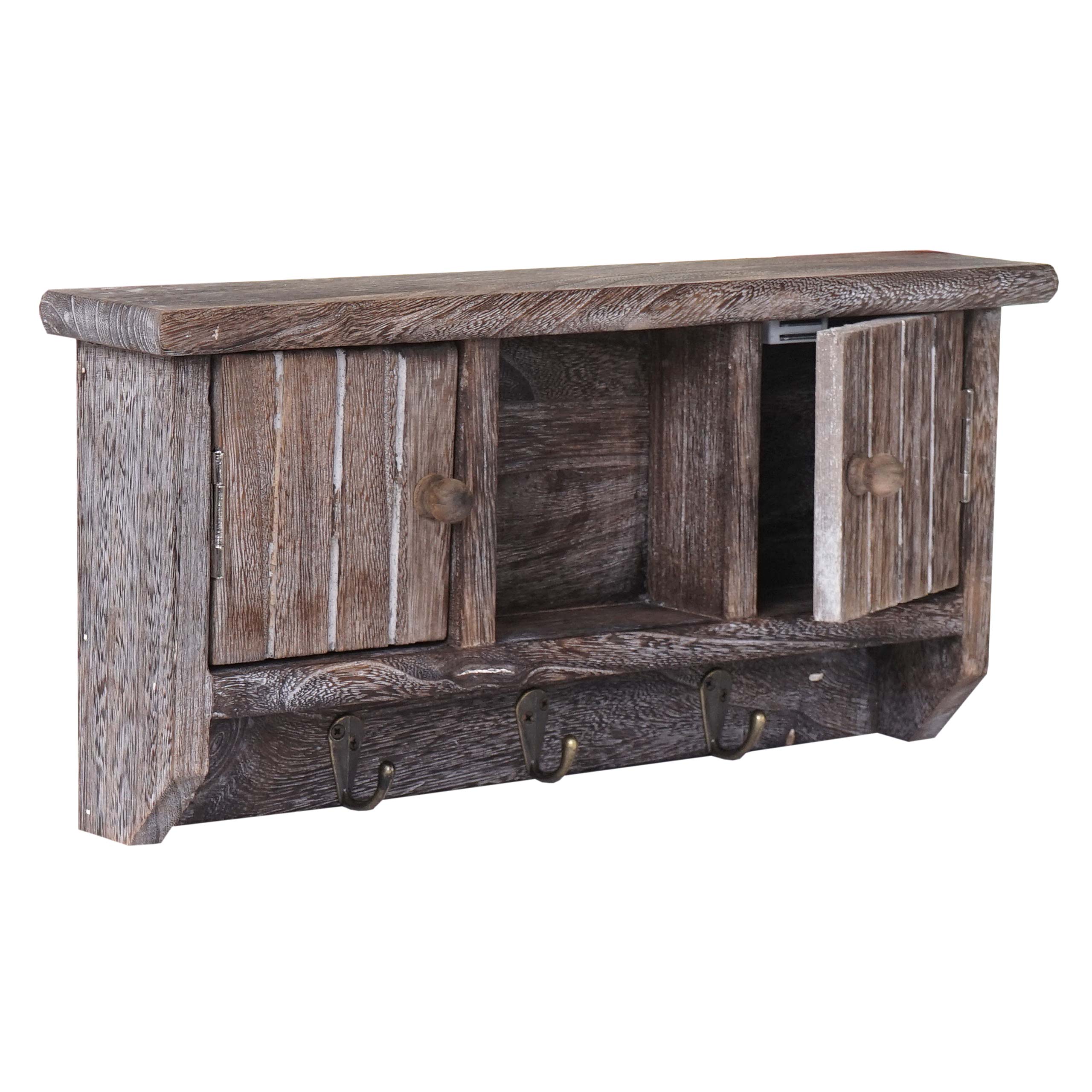 Klawiatura HWC-A48, skrzynka na klucze z drzwiczkami, lite drewno z ...