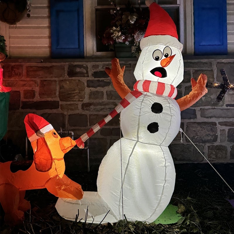 Décorations gonflables de Noël de 150 cm, bonhomme de neige gonflable ...