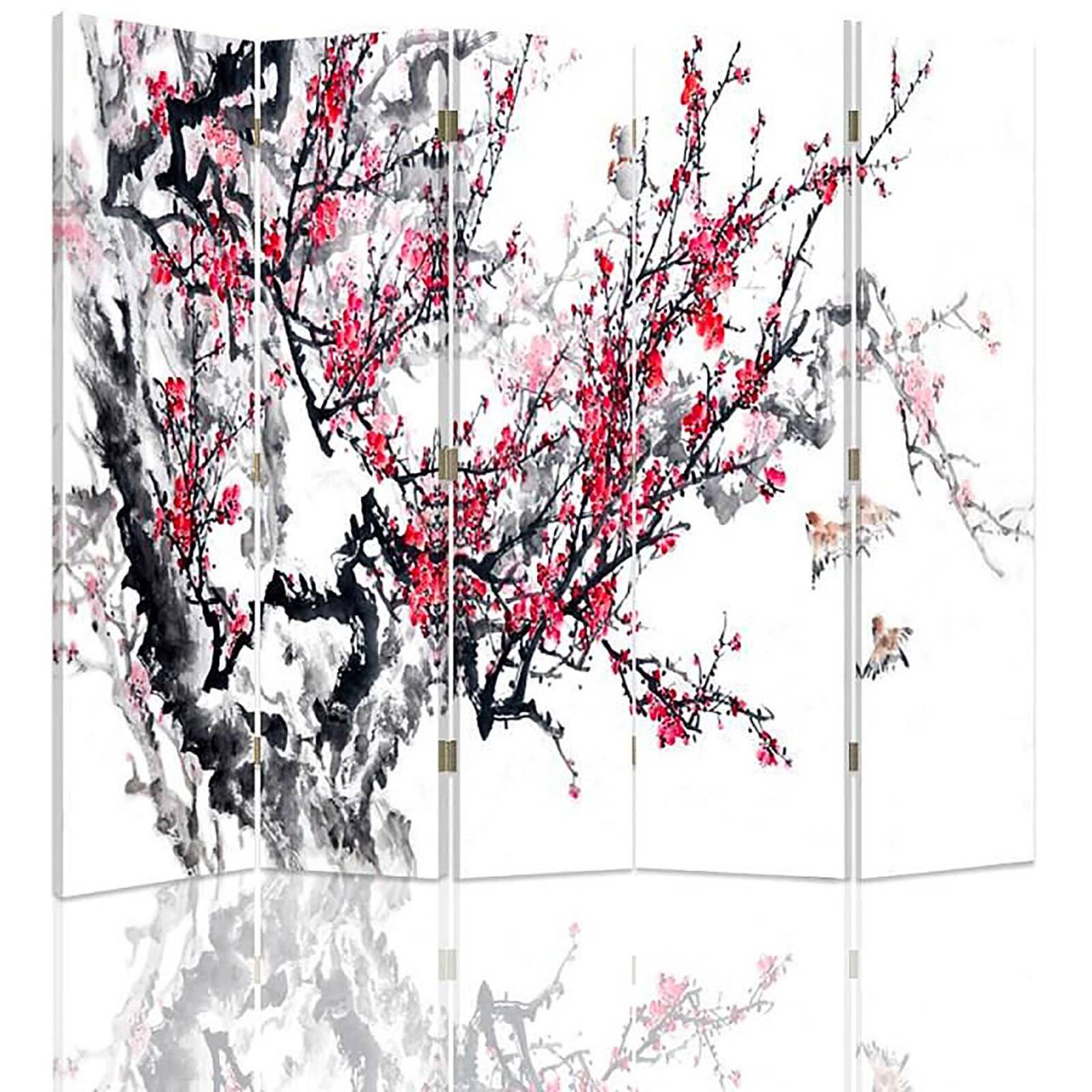 Paravent Motif Cerisier Japonais pour Décoration Zen - 180 x 180 cm - 2 ...