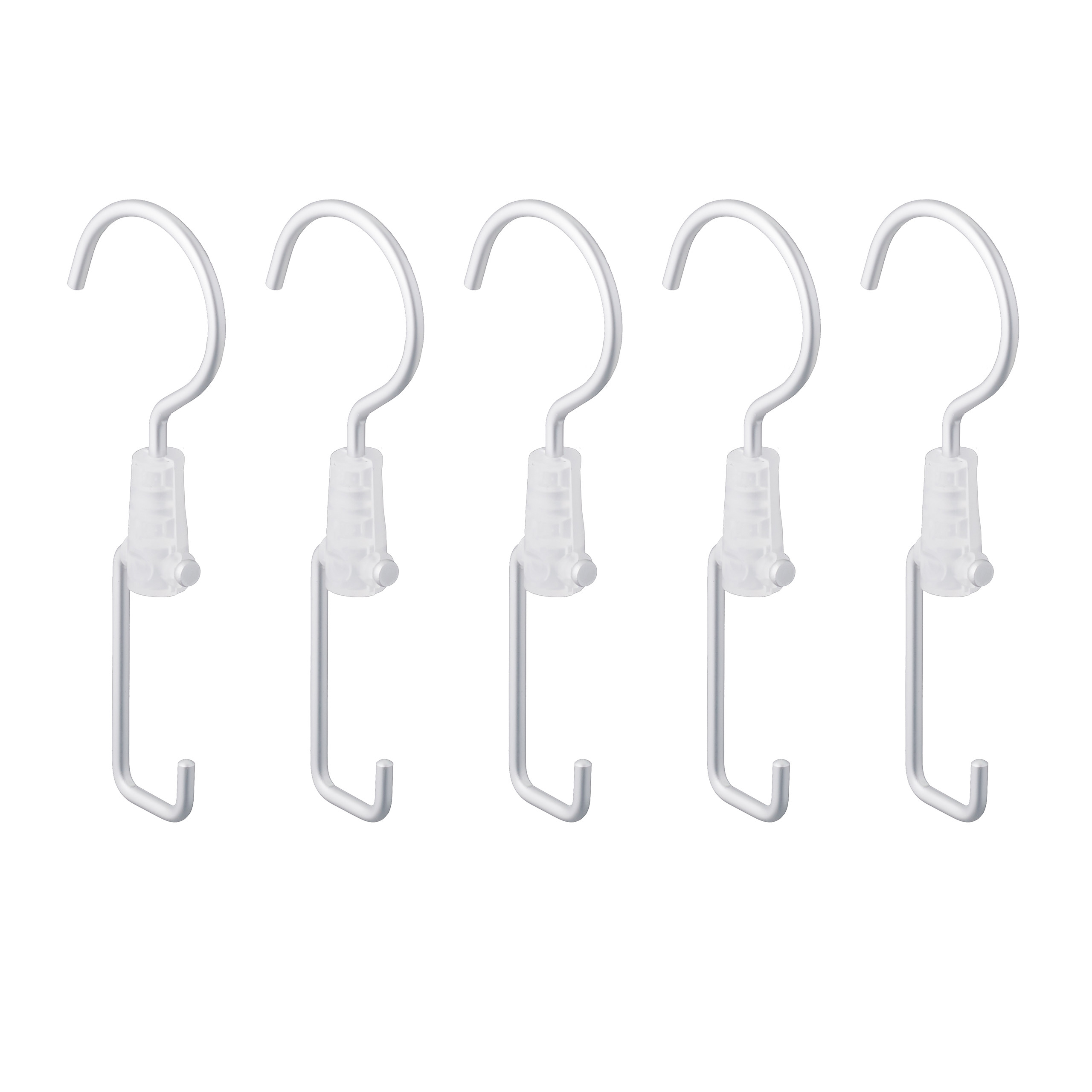 Relaxdays Set de 5 Ganchos de Ropa, Colgadores para Armario y Percheros ...