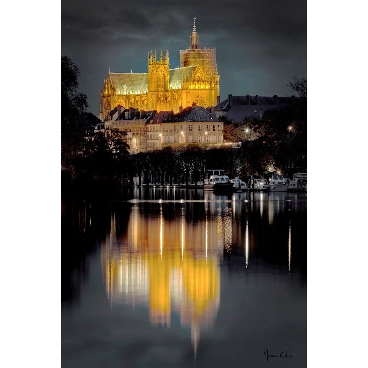 Tableau sur toile cathédrale Saint-Étienne de Metz 65x97 cm | Leroy Merlin