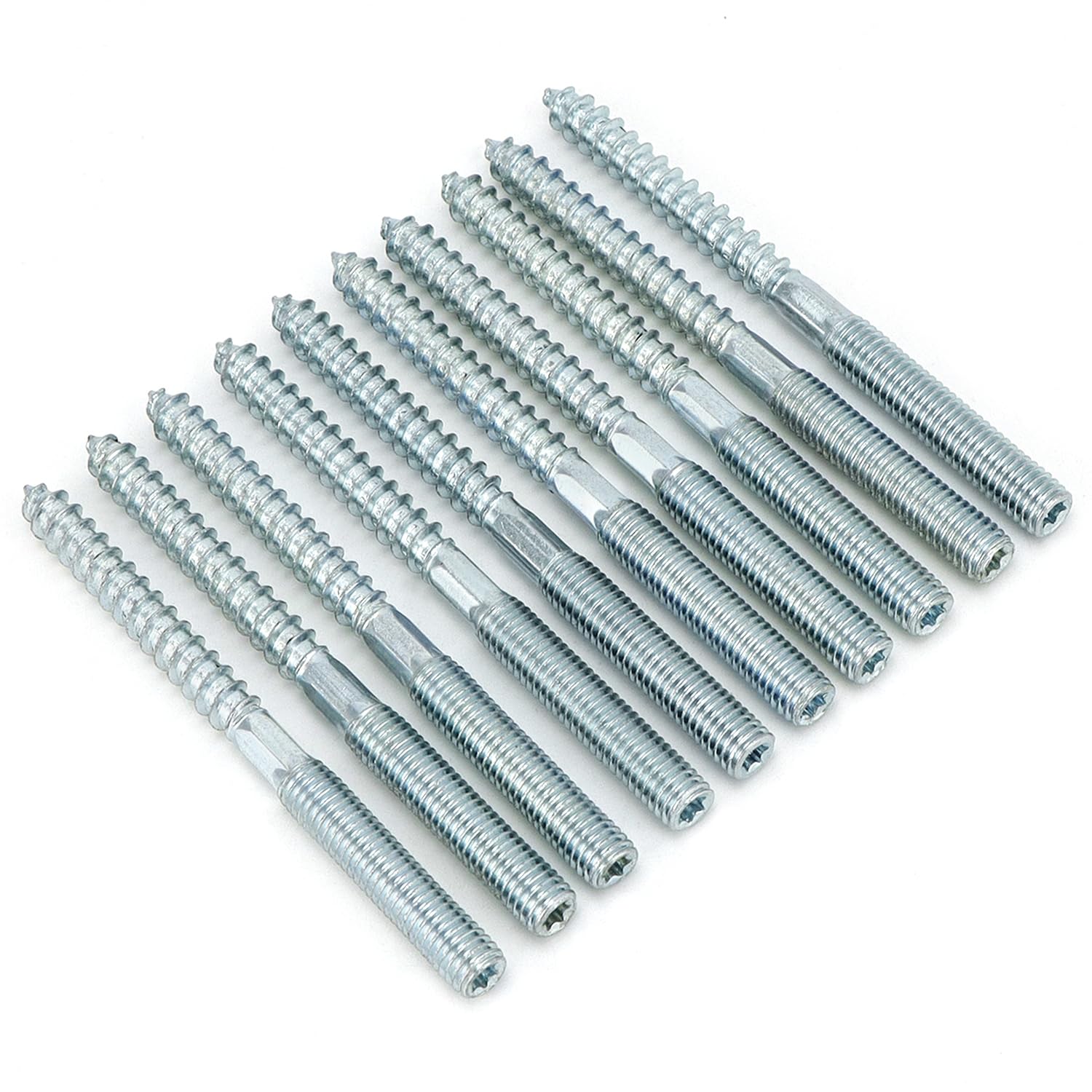 Paquete de 10 tornillos de doble rosca - Métricos Ø8x100mm - Acero ...