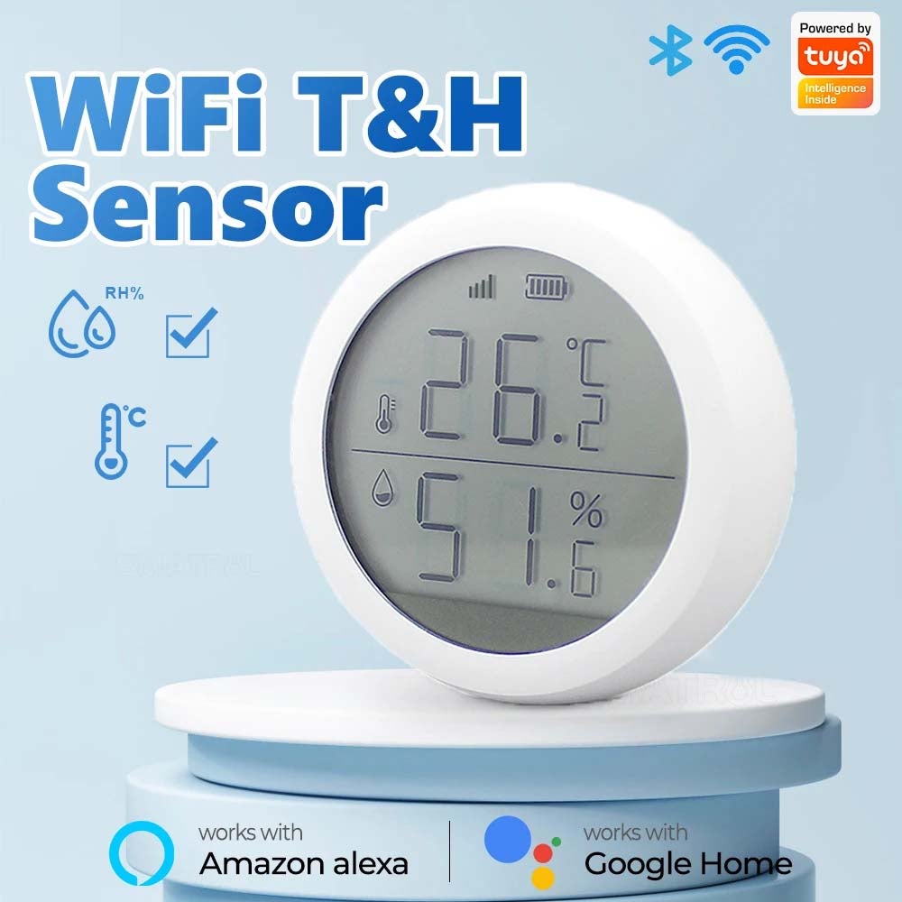 Sensor Zigbee Temperatura Humedad Inteligente, Termómetro Higrómetro ...