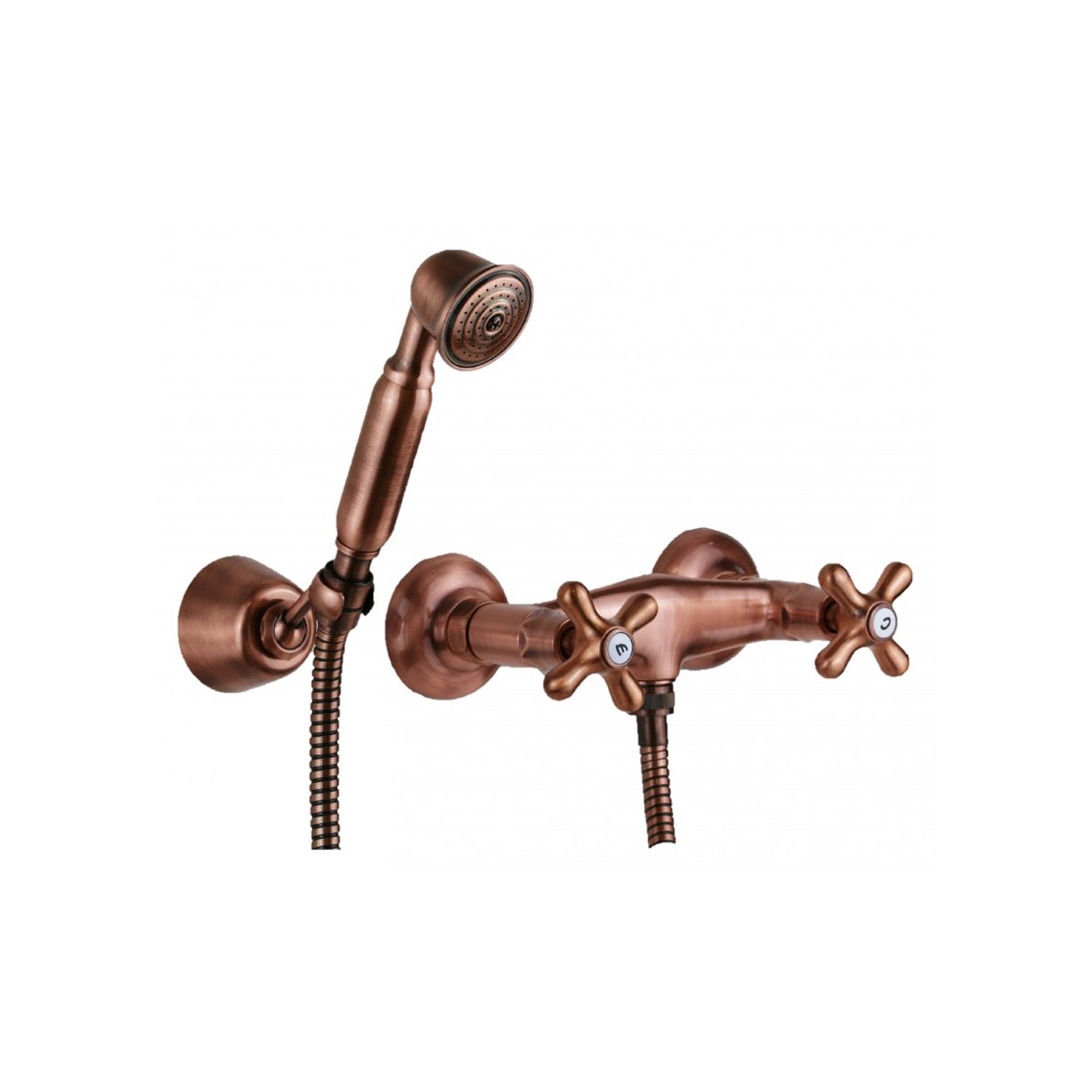 Groupe de douche Paffoni série Iris - Cuivre | Leroy Merlin