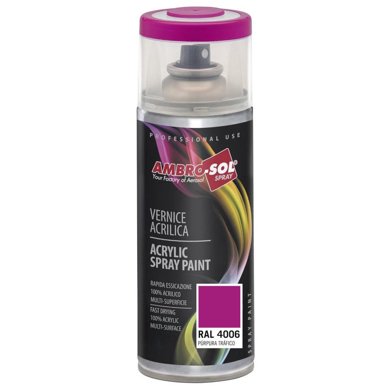 Peinture acrylique 400 ml multifonction RAL 4006 Violets Pourpre | Bricoman