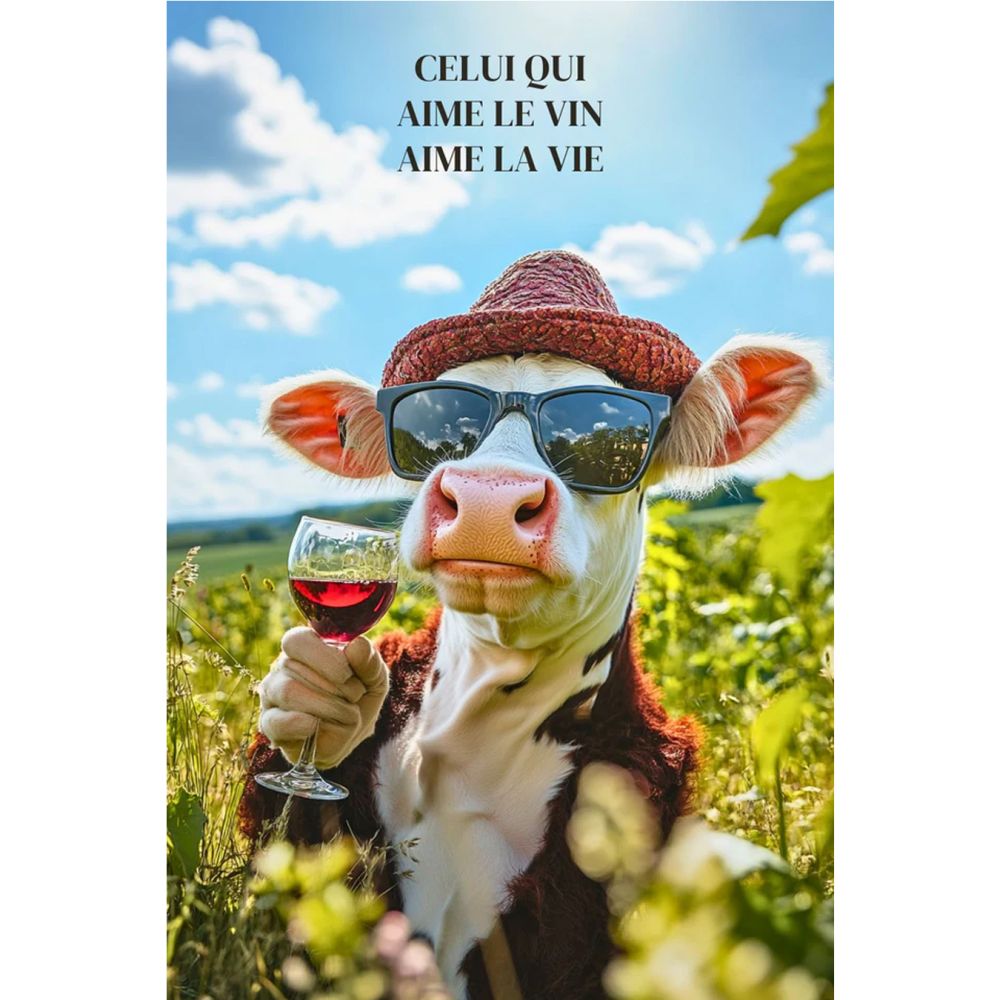 Affiche - Aime le vin, Aime la vie - Posters de nos Régions - Format A3 ...
