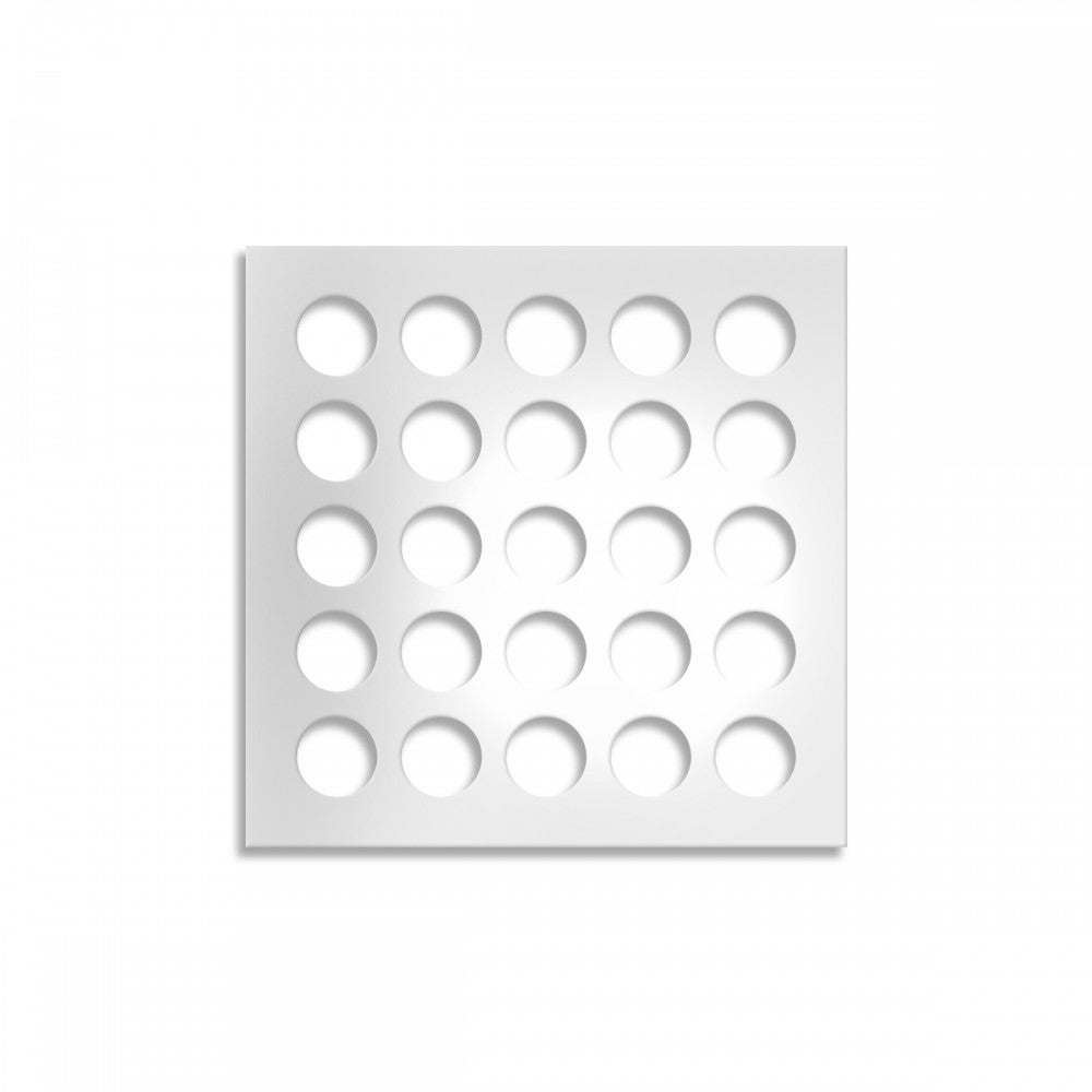 AGUJEROS MEDIANOS - Panel PVC Perforado - Parasol Blanco 73x73 cm ...