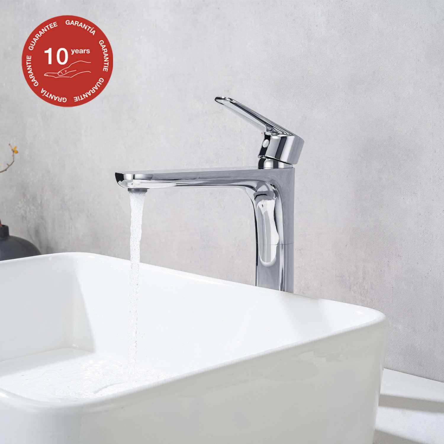 Miscelatore lavabo alto SKY BATH cromato serie Nature | Leroy Merlin