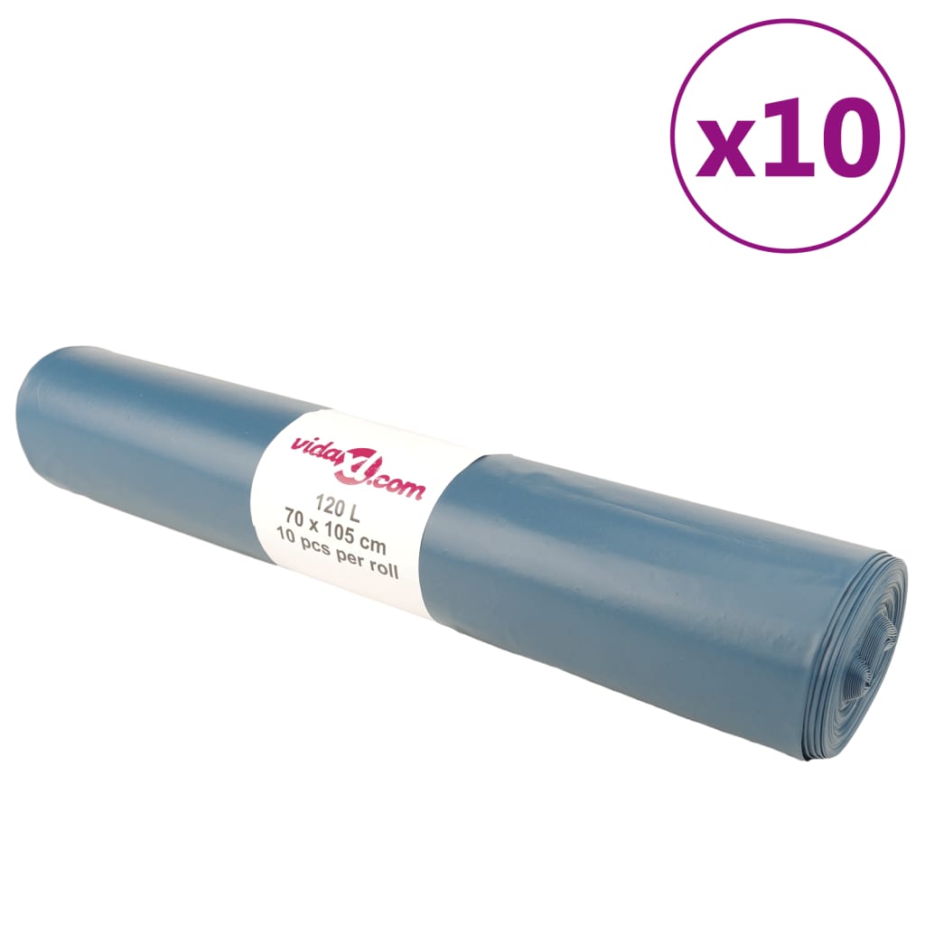 Bolsas de basura 100 uds azul 120 L | Leroy Merlin