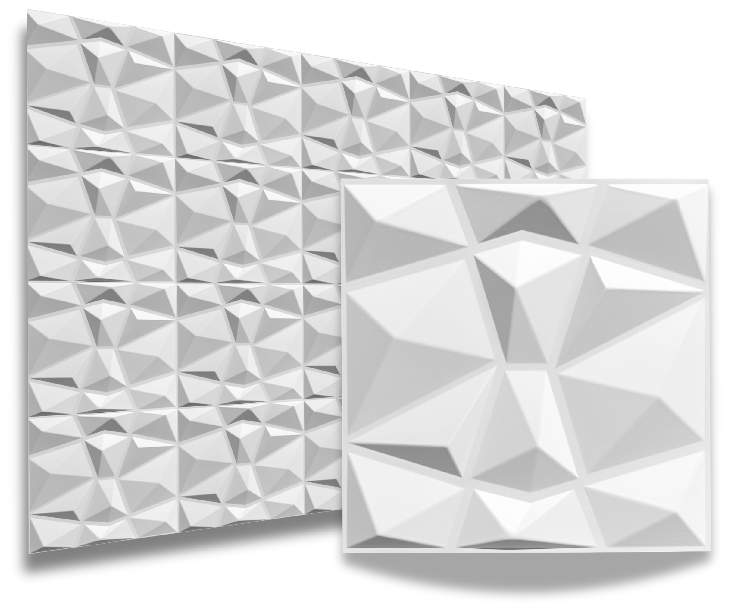 12 Plaques Murales 3D en PVC – 3 m² – Effet Diamant – Panneaux ...