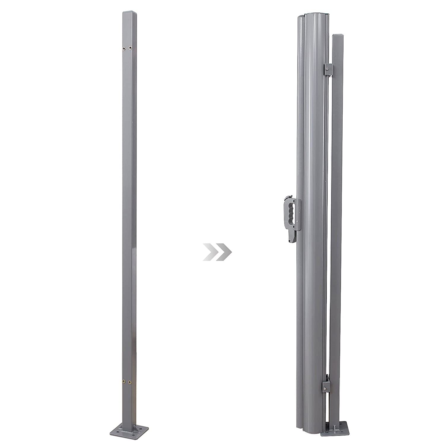 Poteau de Fixation pour Store latéral, Accessoire pour Brise-Vue, pour ...