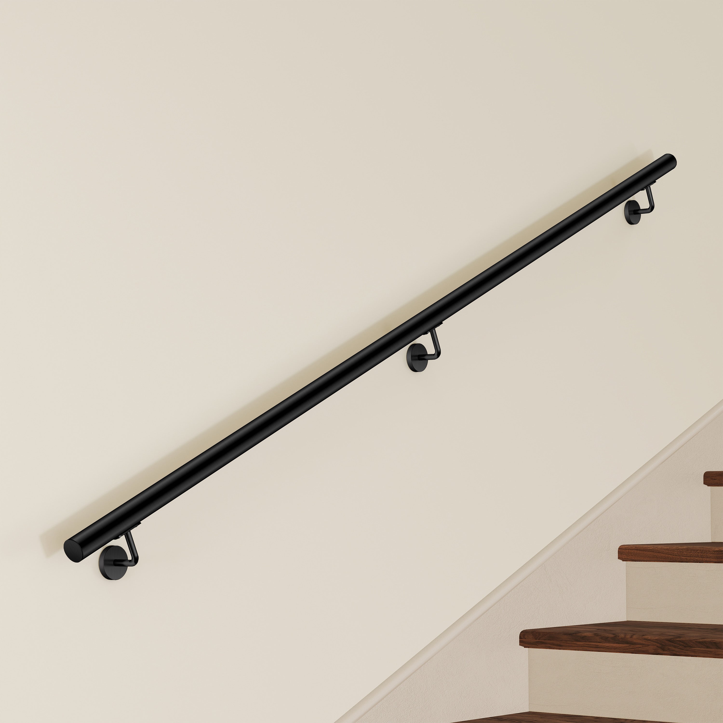Main Courante Murale pour Escalier en Inox 304 noir - Rampe Escalier ...