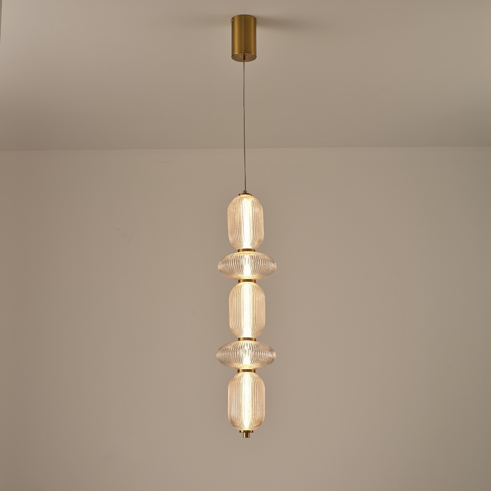 LÁMPARA DE TECHO COLGANTE GLASS / METAL LED 24W 1900Lm 3000K ...