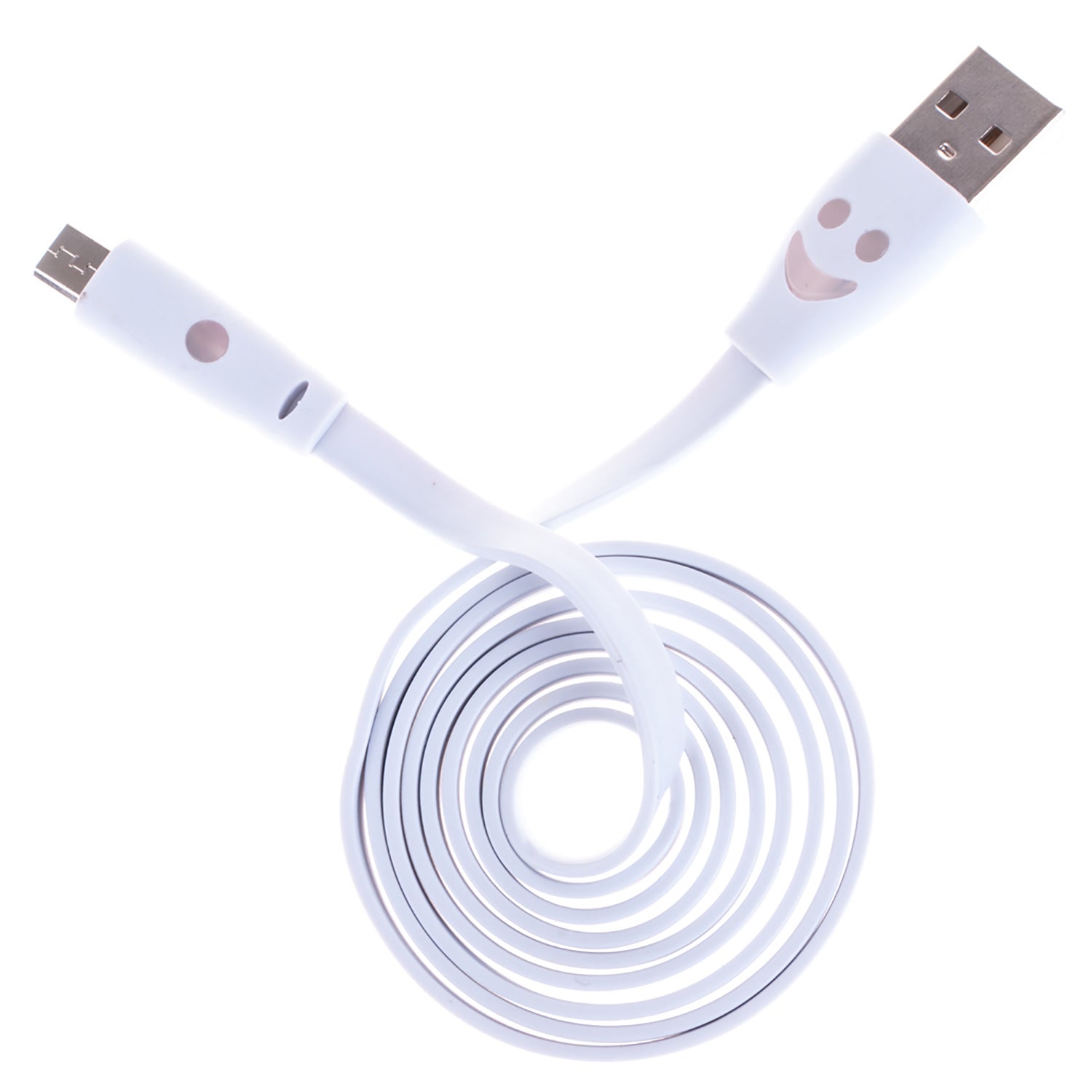 CÂBLE PLAT MICRO USB SMILE | Leroy Merlin
