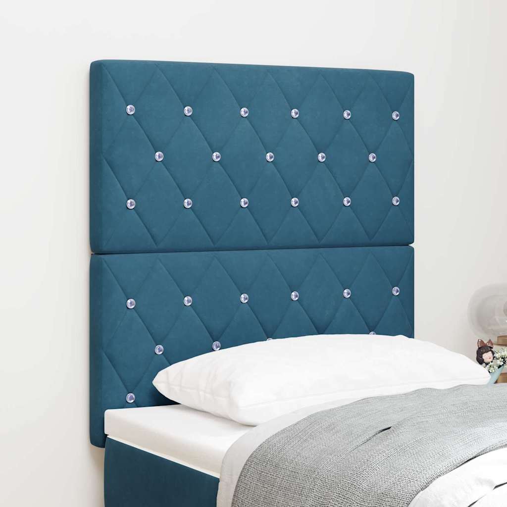 Tête de lit avec tête de lit Bleu foncé 80 cm Cuir synthétique | Leroy ...