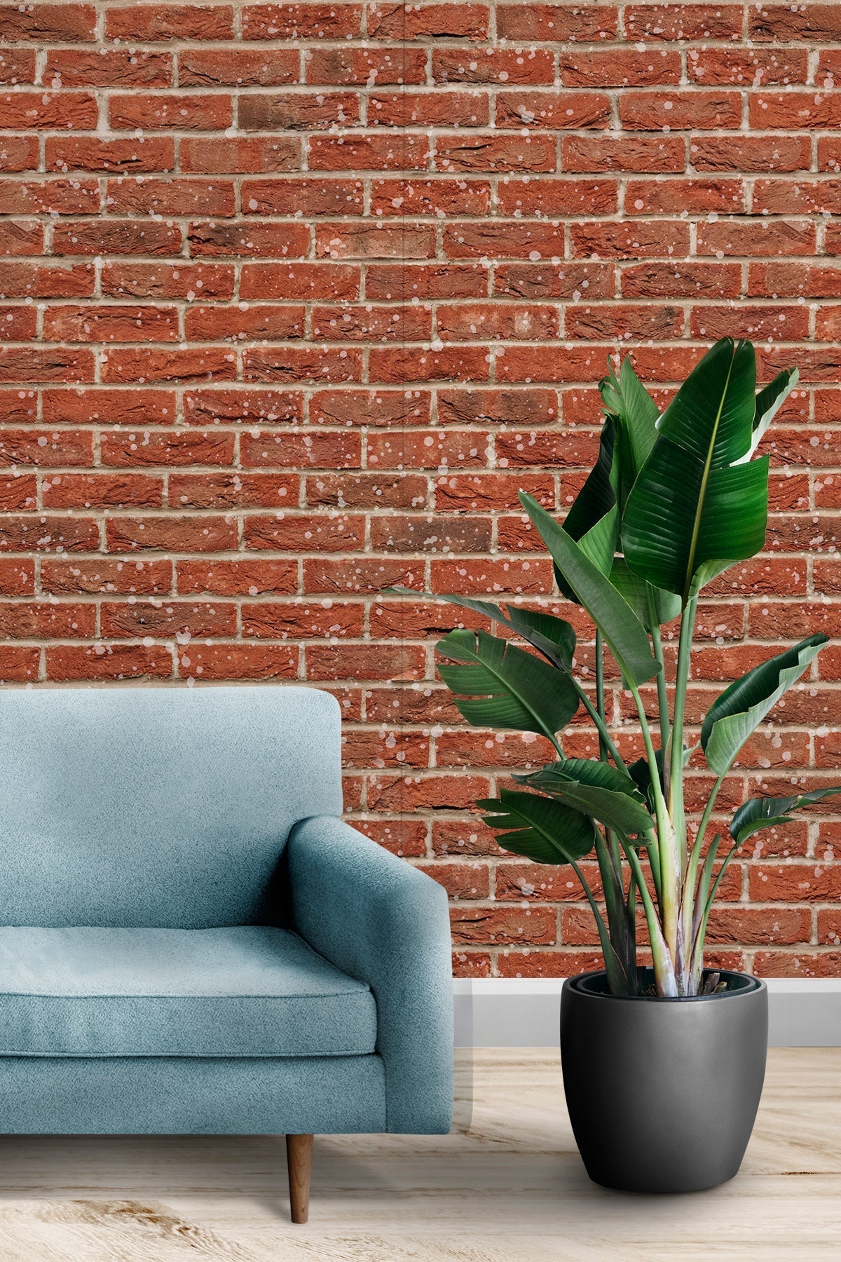 Papel pintado Painted Brick - 1 rollo 55 x 250 cm | Leroy Merlin