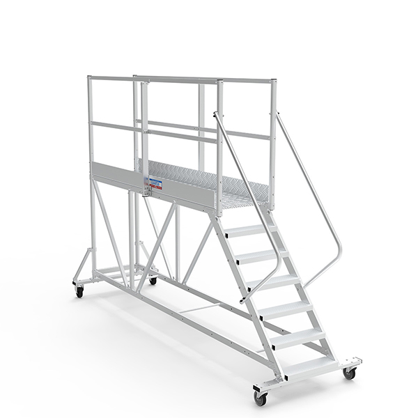 Plateforme roulante 11 marches - Hauteur max. de travail 4.20m - PTF2511-GD | Leroy Merlin