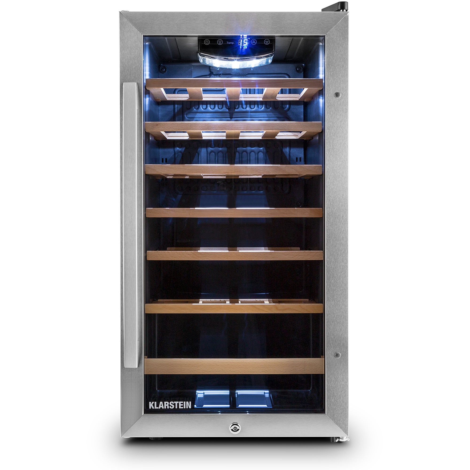 Klarstein Vinamour Vinoteca 26 Botellas 43cm Plata | Leroy Merlin