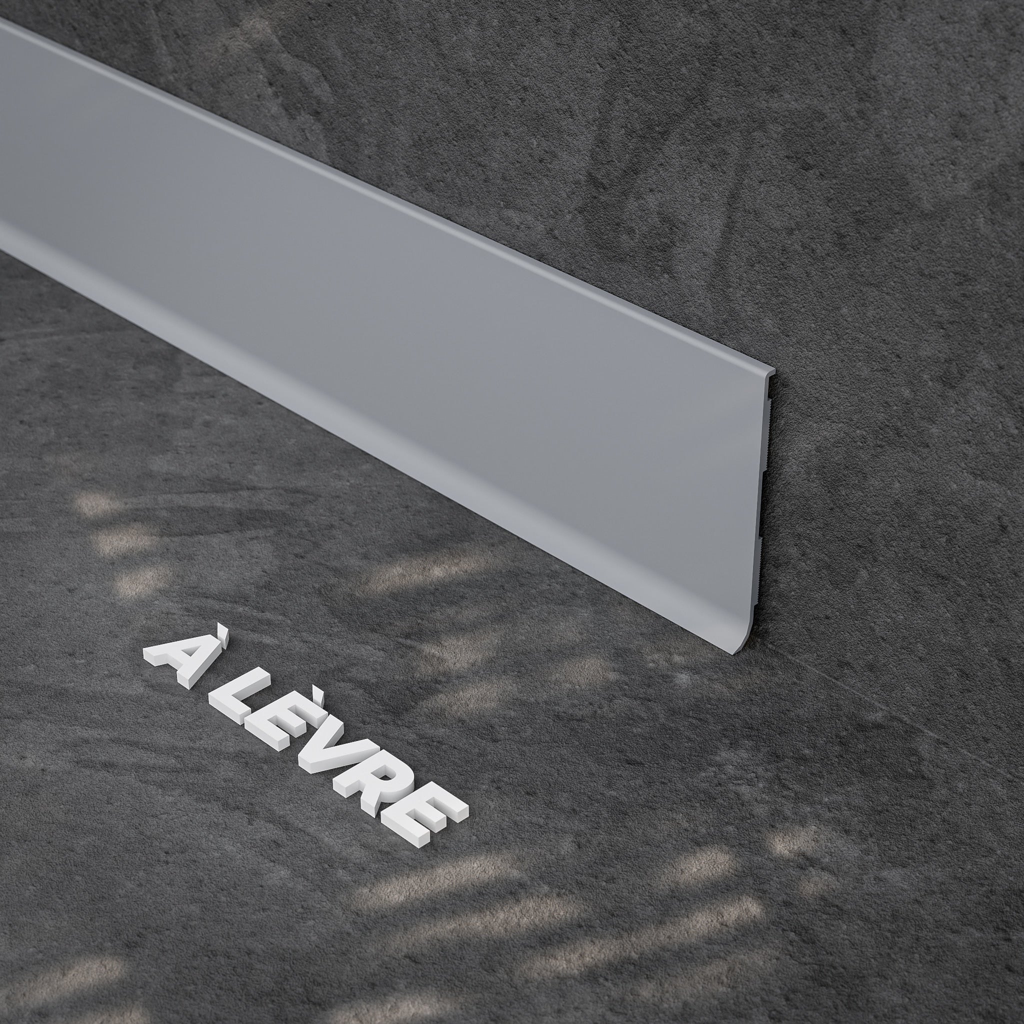 Plinthe à Lèvre PVC - Gris - 2 m, À l'unité | Leroy Merlin