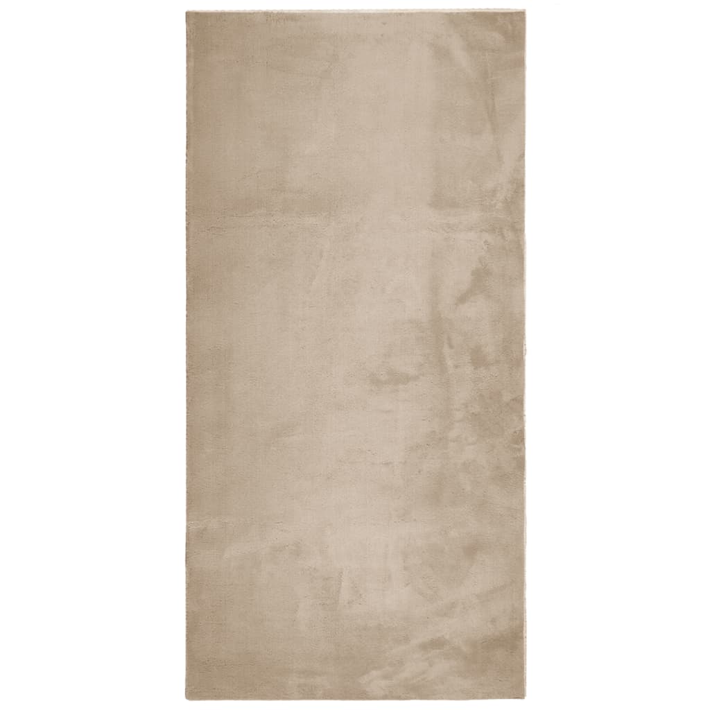 Alfombra de pelo corto suave lavable arena 100x200 cm - COMFORTXL ...