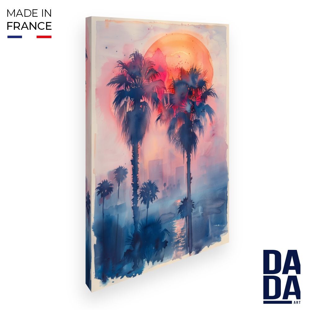Toile murale Coucher de soleil / 60x90cm / Fabriqué en France ...