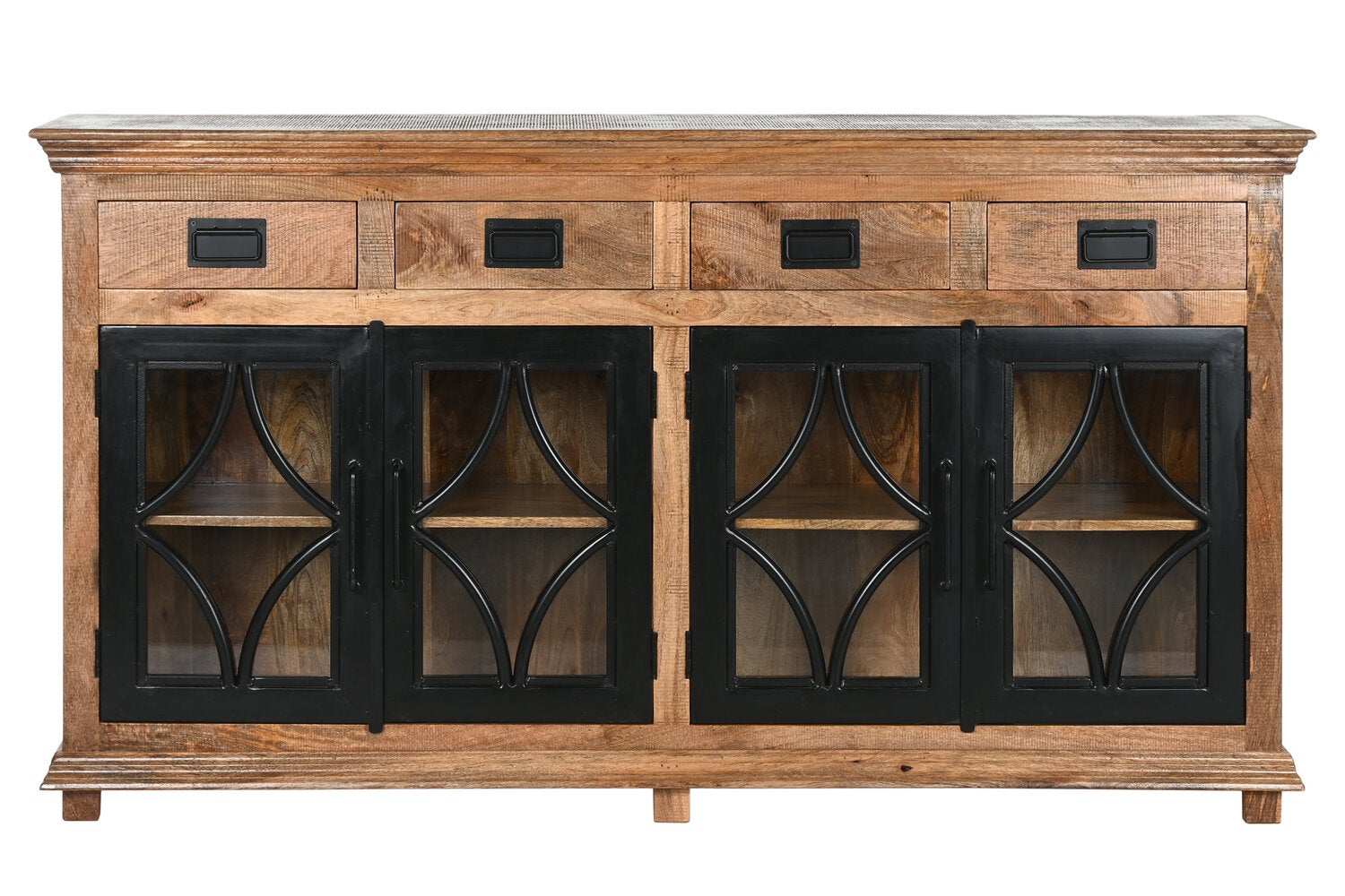 Buffet Mango Hierro 180X40X100 4 Puertas Natural | Leroy Merlin