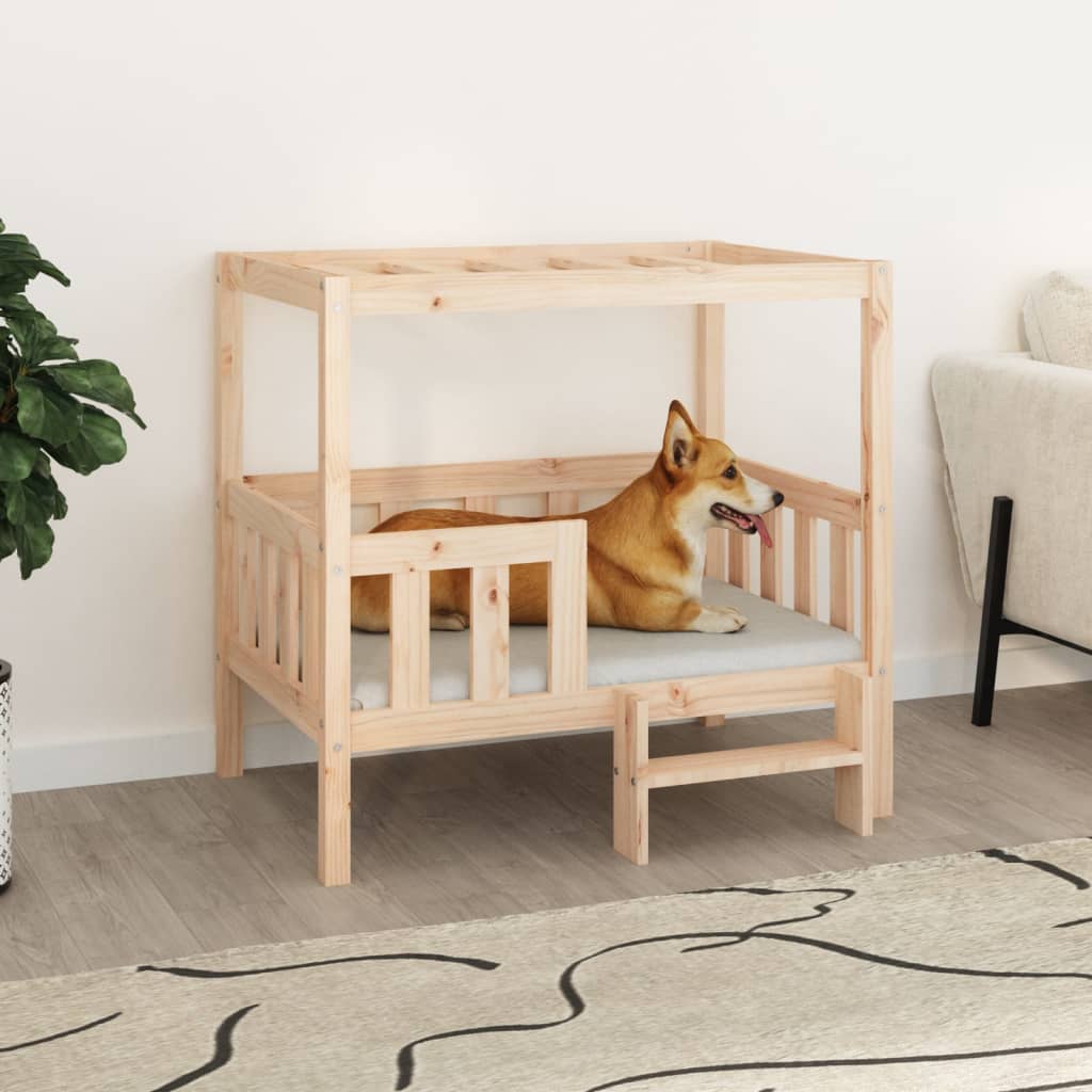 Lit pour chien | Lit pour animal 95,5x73,5x90 cm Bois de pin solide ...