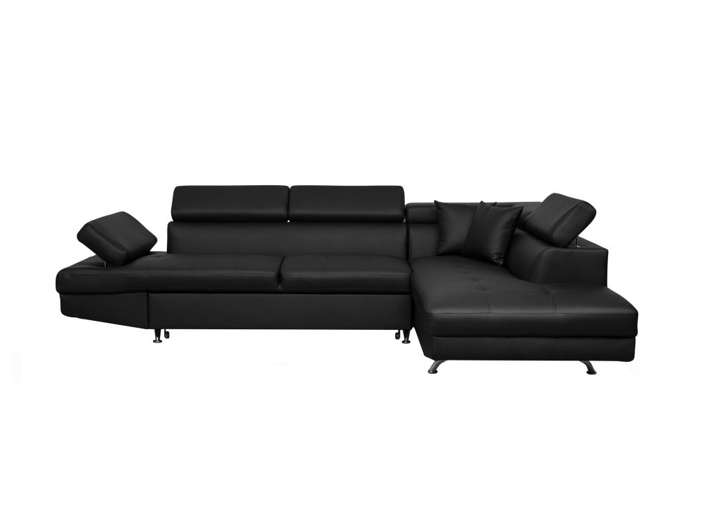 Canapé d'angle RIO Convertible avec coffre en simili - Angle Droit ...