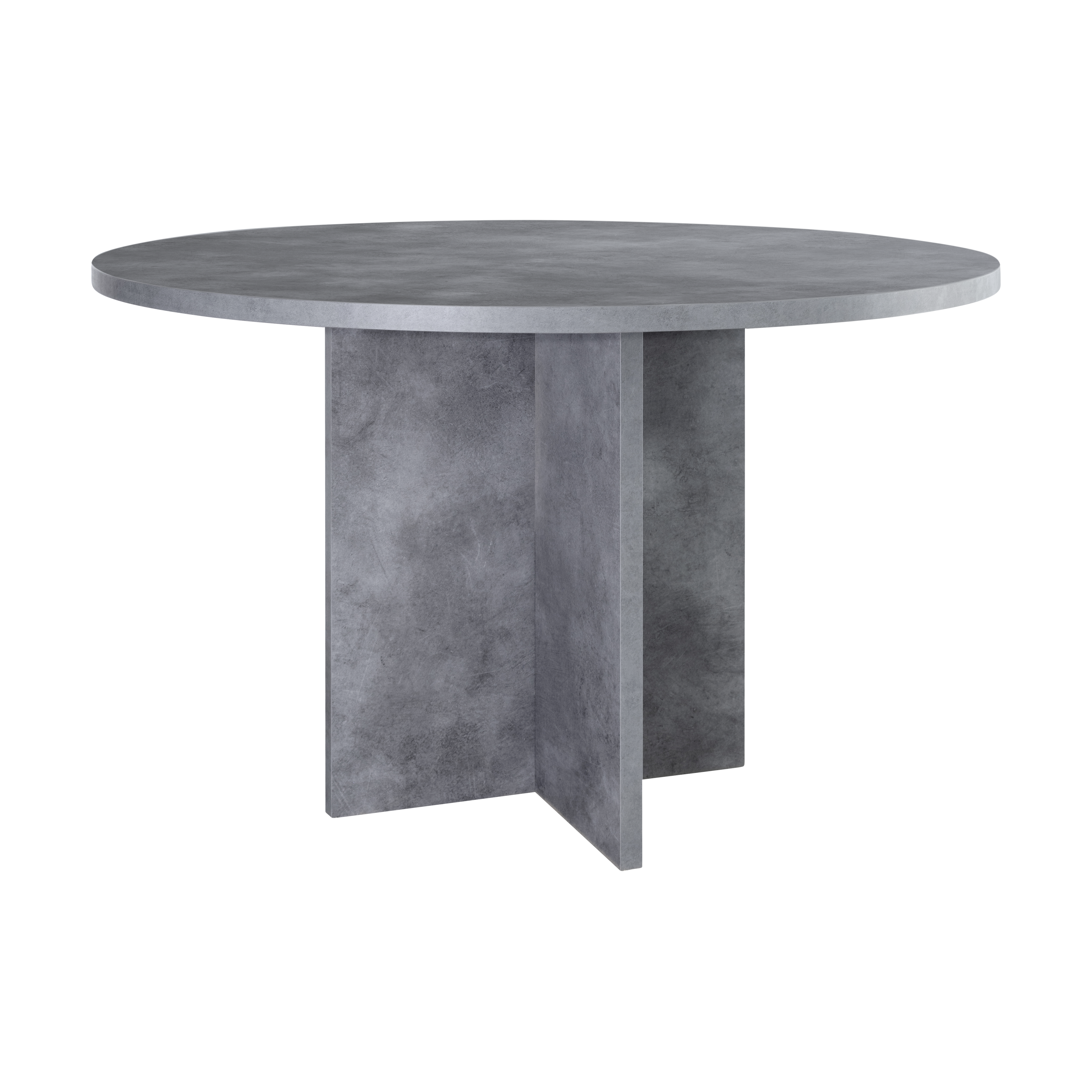 Table à manger en panneau stratifié effet microciment 120cm | Leroy Merlin