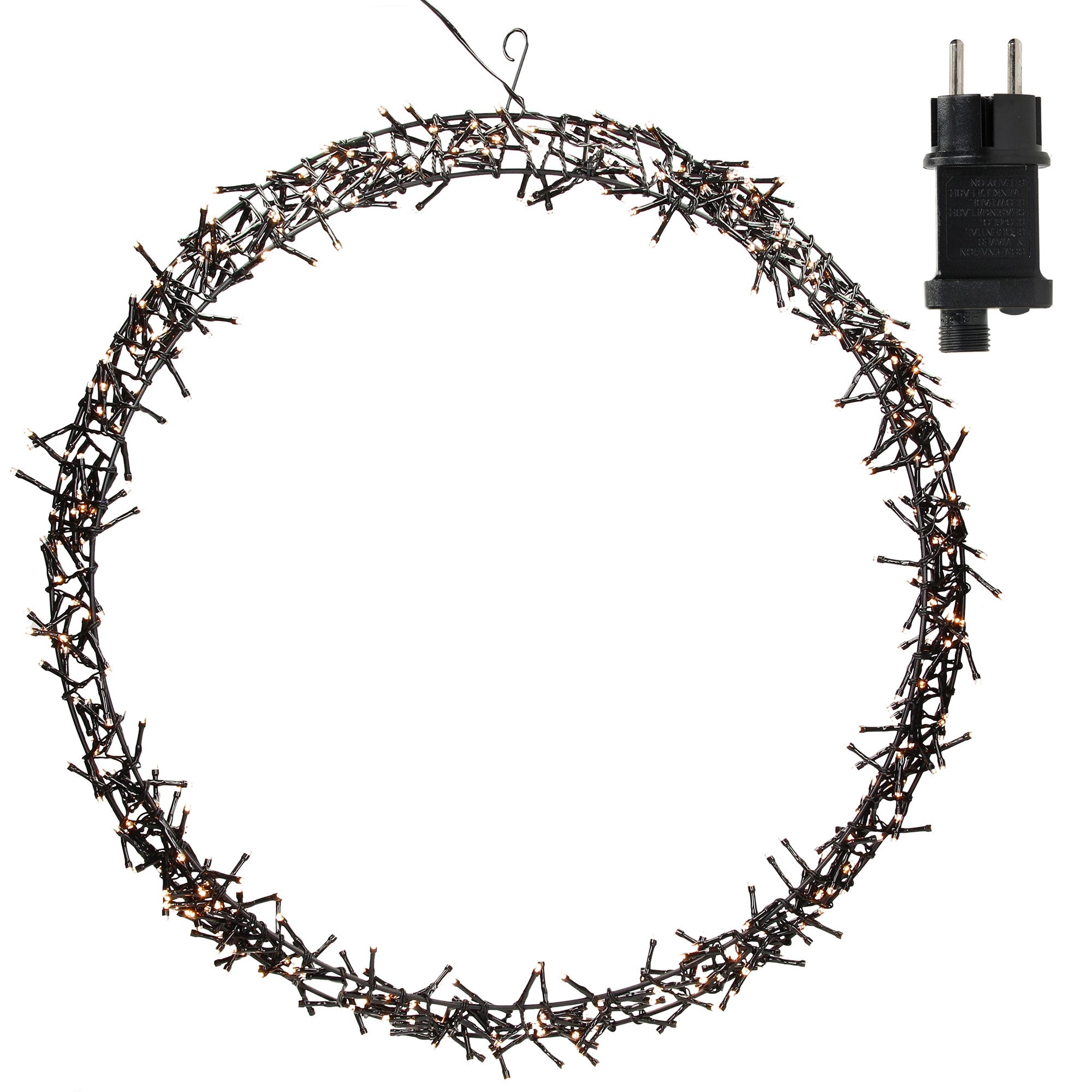 ECD Germany Corona De Luz 500 LEDs Blanco Cálido Ø 58cm IP44 Corona De ...