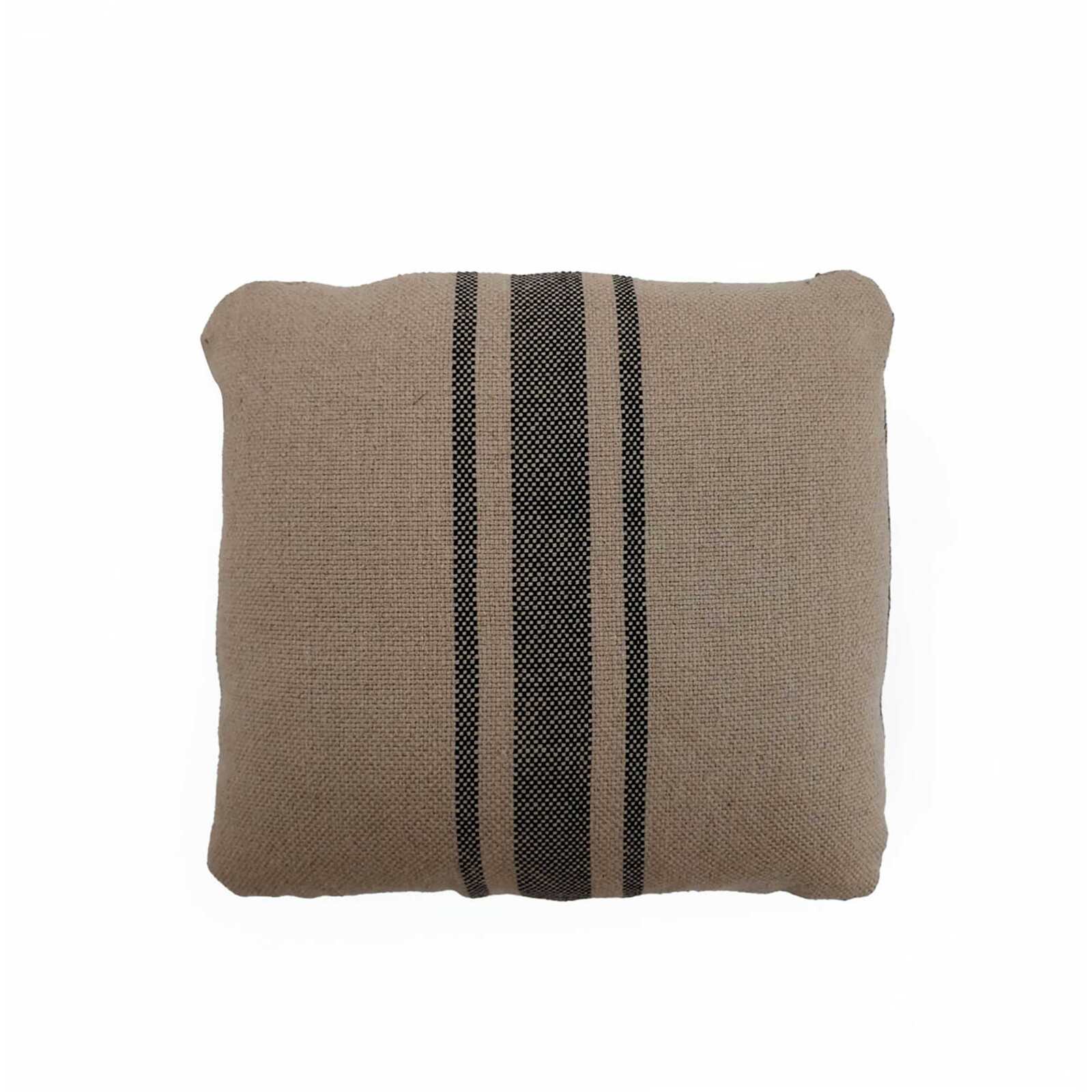 Cojine 40 x 40 cm Tissu 40 x 40 cm Crème, Noir | Leroy Merlin