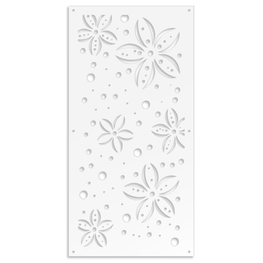 FLORES - Panel PVC Perforado - Sombrilla 73X148 cm blanco Espesor 1 cm ...