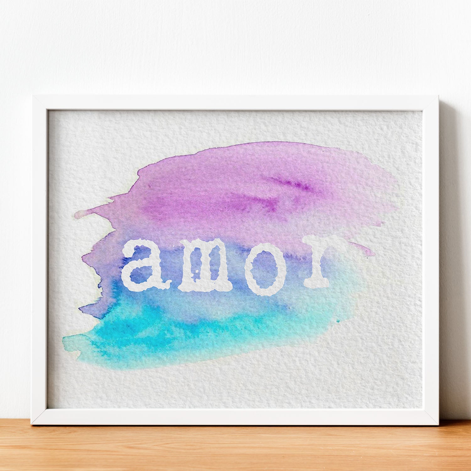Poster Colorati Di Parole. Word Love 2 Con Design Colorato E Tocchi D'acqua. A4 Senza Cornice ...