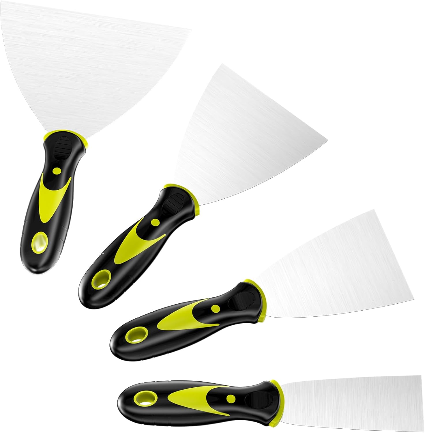 4 Pièces spatule peinture en Acier Inoxydable, Couteaux à Spackle avec ...