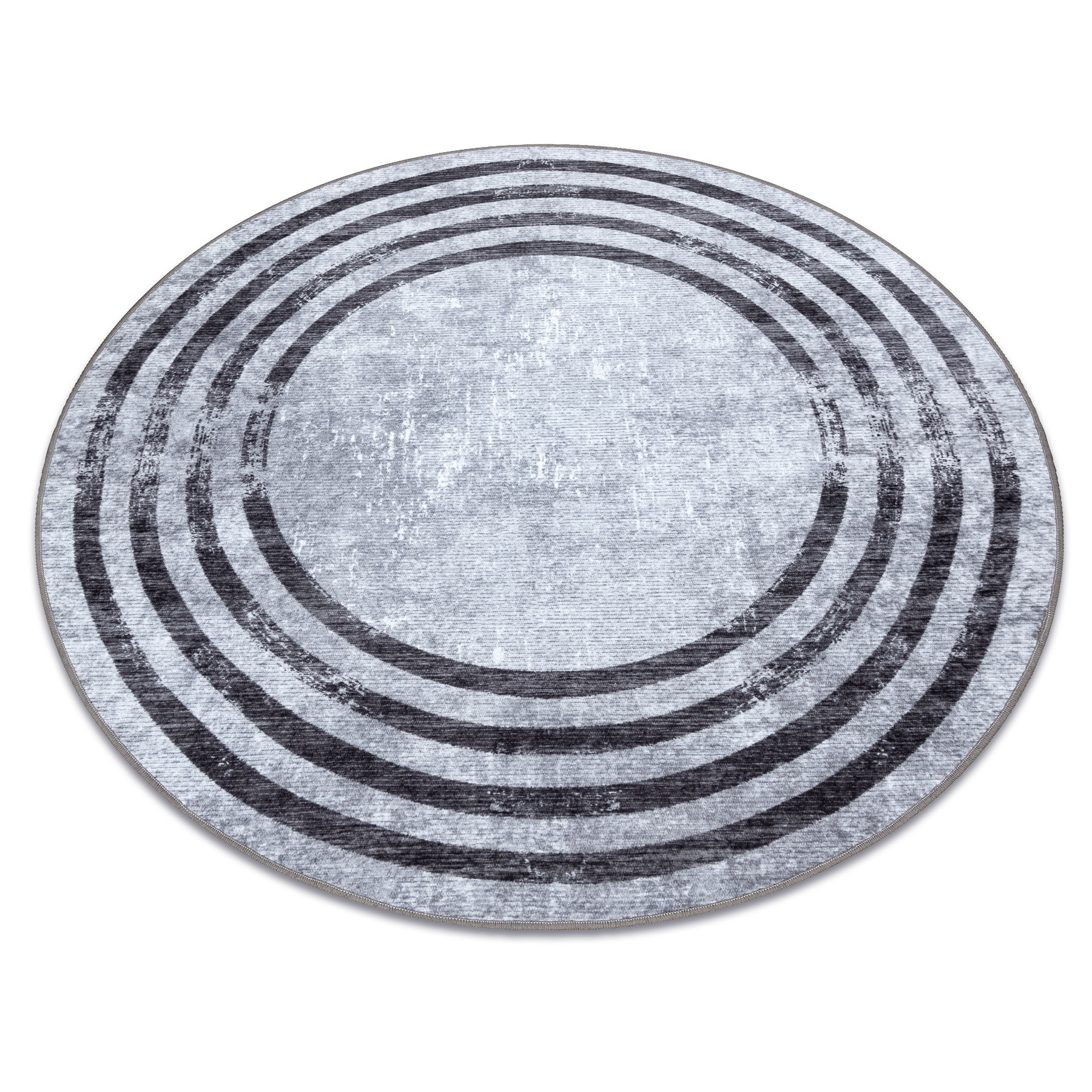 Alfombra lavable MIRO 51231.806 circulo Líneas antideslizante - gris ...
