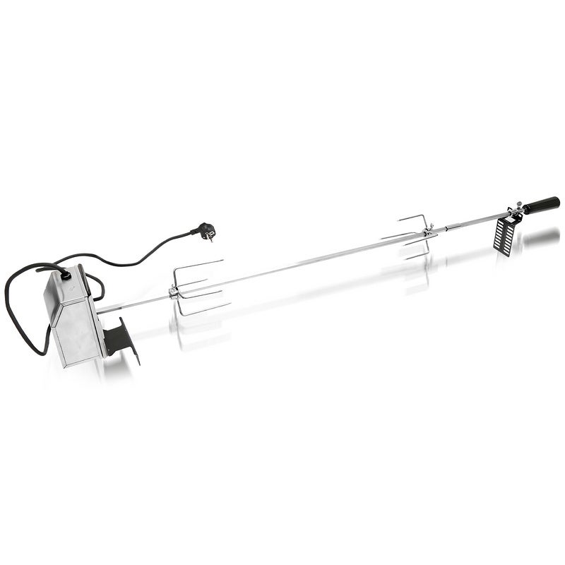 Broche Électrique Tournebroche 117cm Barbecue à brochettes Broche à ...