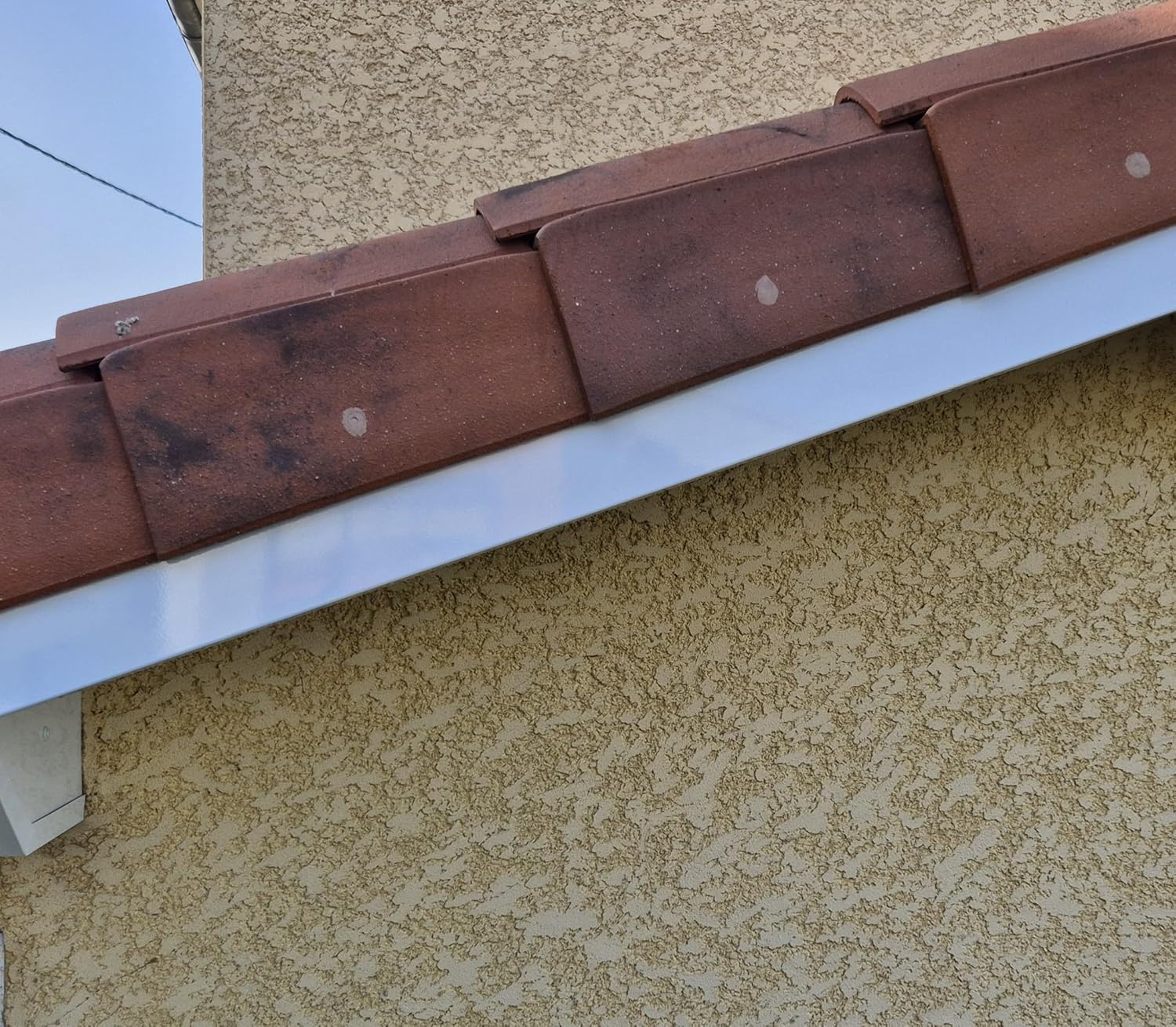 Bande de rive Blanc Signalisation, RAL 9016, épaisseur 1,5 mm, 1 pli ...