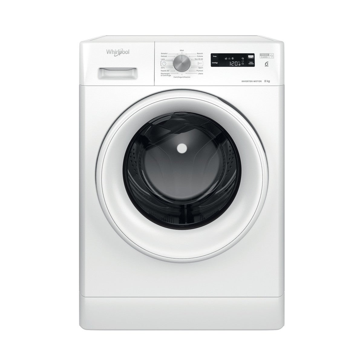 Whirlpool FFS P87 IT machine à laver Charge avant 8 kg 1200 tr/min ...