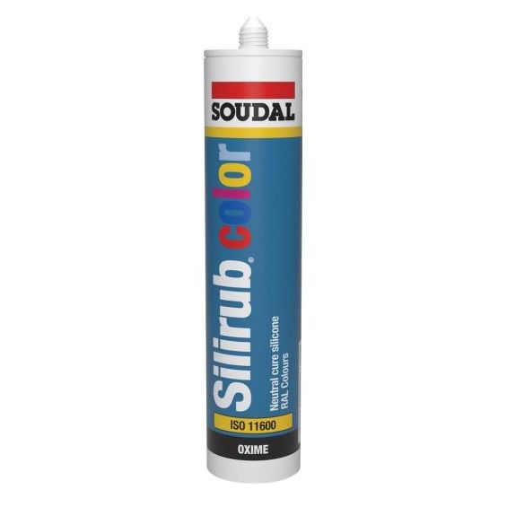 Mastic silicone neutre SILIRUB COLOR en couleurs gris anthracite ...