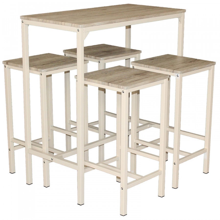 Table Bar Avec 4 Tabourets Cuisine Pizzeria Kebab Mod. BRASIL Yelloo ...