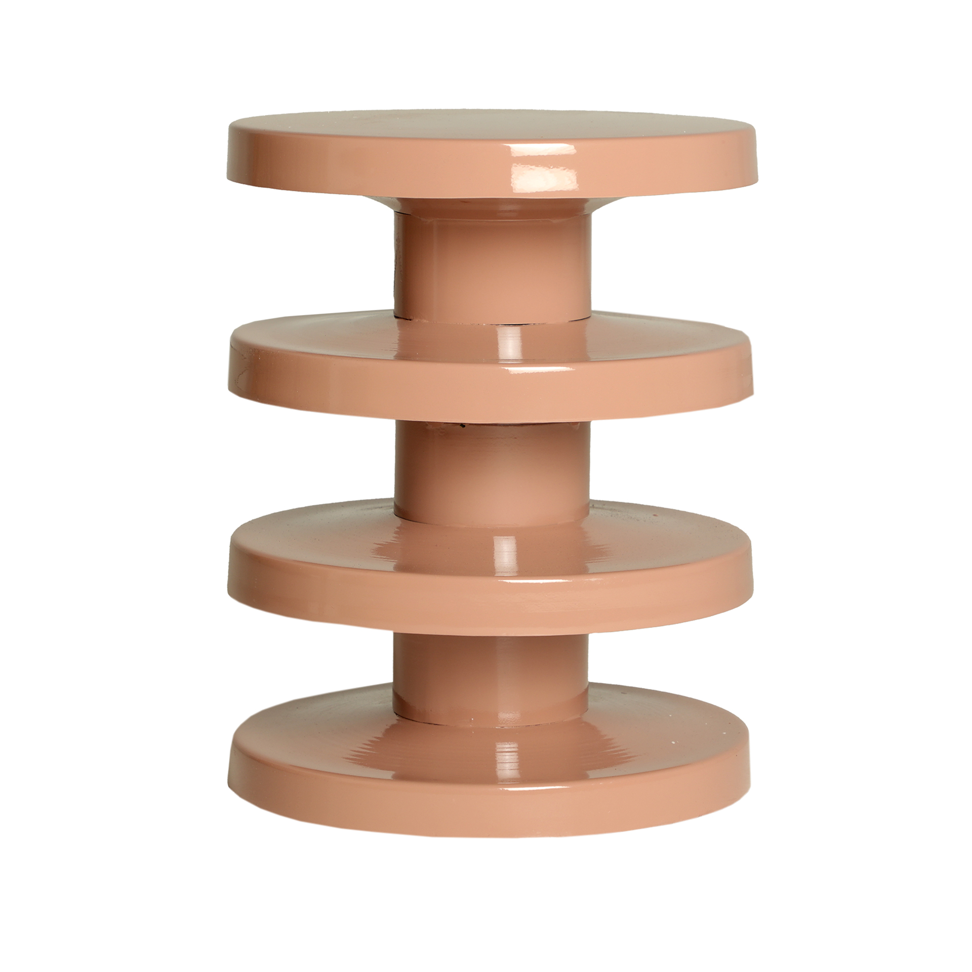 Table basse en fer rose pâle 30x30x39 cm | Leroy Merlin