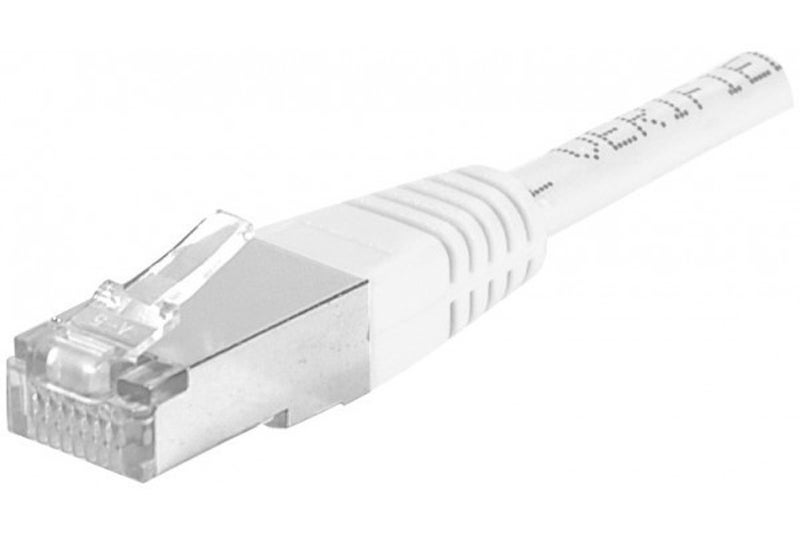 Câble ethernet cat 6a s/ftp blanc - 20m CONECTICPLUS | Leroy Merlin