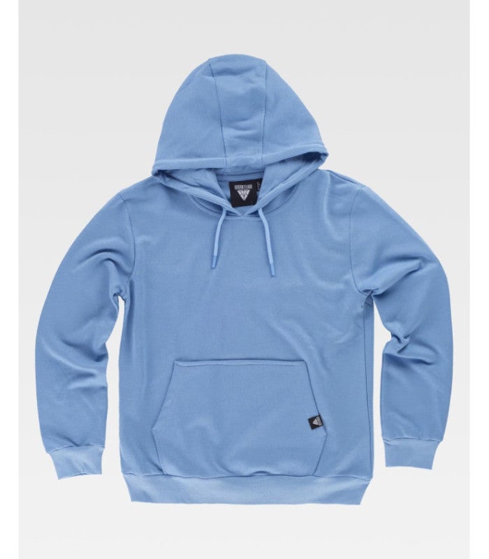Sudadera básica con capucha y cordón ajustable. Cubrecosturas en el ...