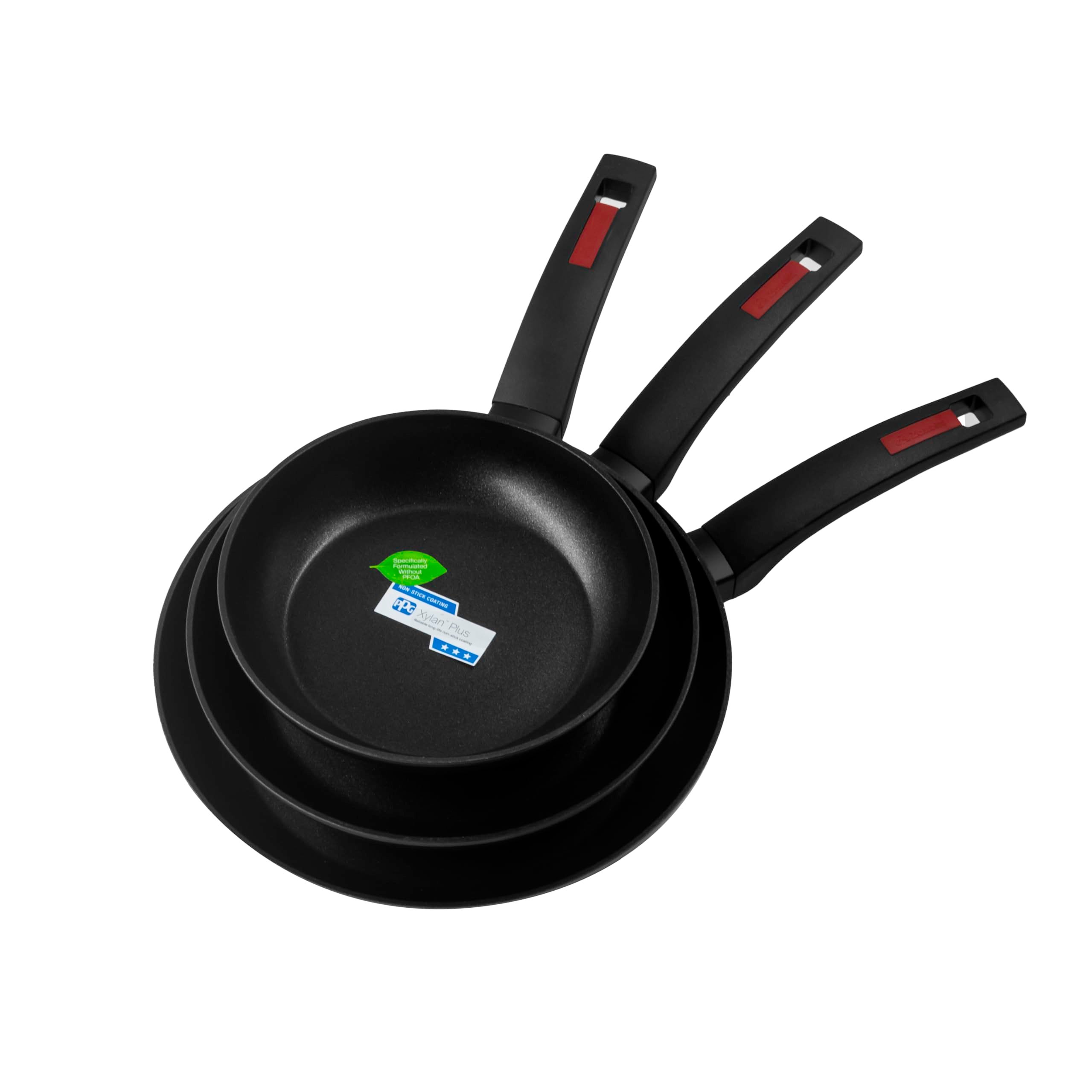 Zanetti Evolution Set Padelle Induzione con fondo antiaderente, 3 ...