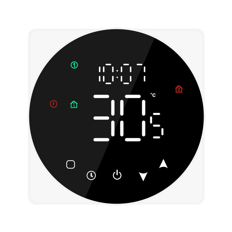 Contrôleur de température intelligent LCD avec écran tactile noir 5A ...