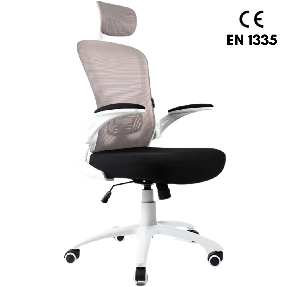 Chaise de bureau certifiée EN 1335, fauteuil pivotant ergonomique ...