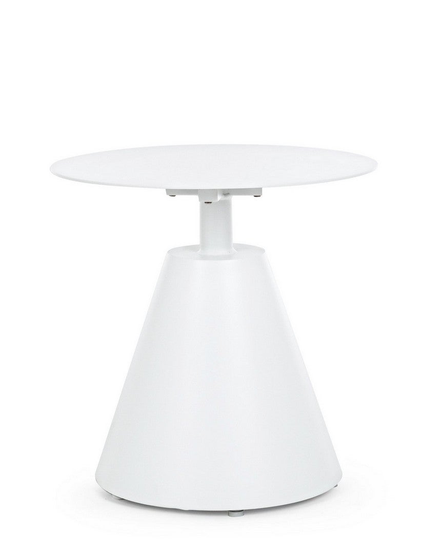 Table basse de jardin rond en Aluminium Blanc | Leroy Merlin