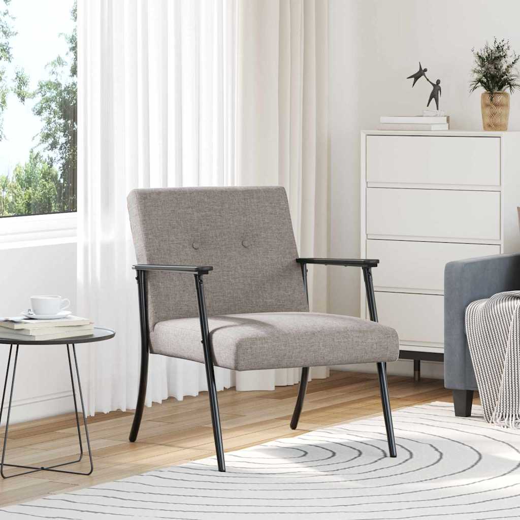 Sillón color topo, 59 x 75 x 78 cm, tela | Leroy Merlin