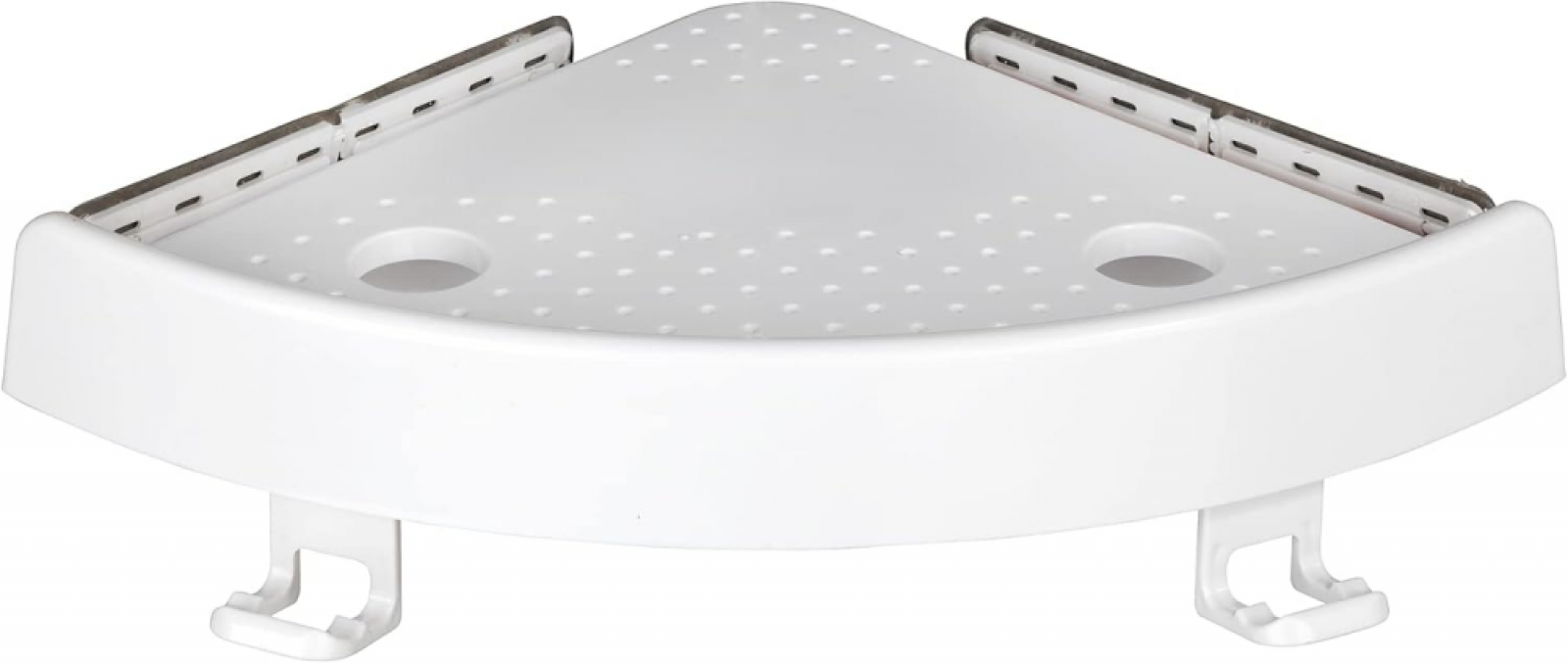Tablette d'angle à fixation rapide blanc - Fixer sans percer de trous ...