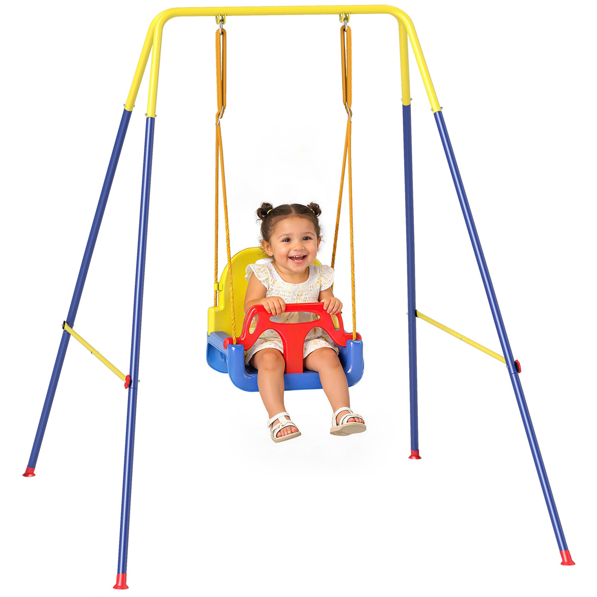 Balançoire 3 en 1 pour enfants, pliable et avec siège réglable, pour l ...